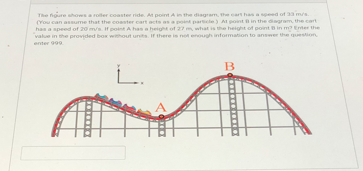 Solved The figure shows a roller coaster ride. At point A in | Chegg.com