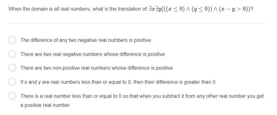 Solved When the domain is all real numbers, what is the | Chegg.com