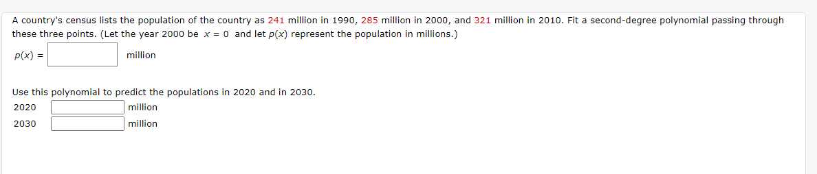 Solved A country's census lists the population of the | Chegg.com