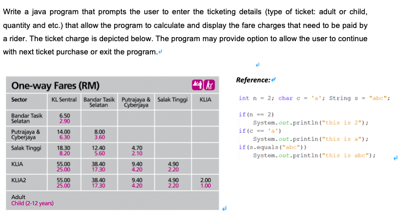 Solved Write a java program that prompts the user to enter | Chegg.com