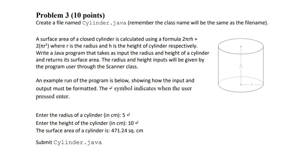 Solved Problem 3 (10 points) Create a file named | Chegg.com