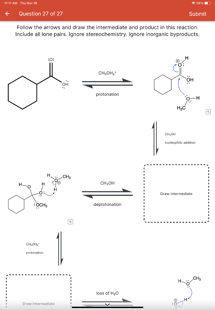 Solved 11:17 AM Thu Nov 18 58% Question 27 of 27 Submit | Chegg.com