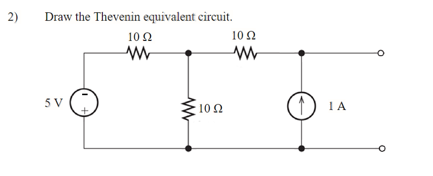 Solved Draw the Thevenin equivalent circuit. | Chegg.com