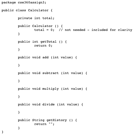 Solved a. Make the following changes to the Calculator | Chegg.com