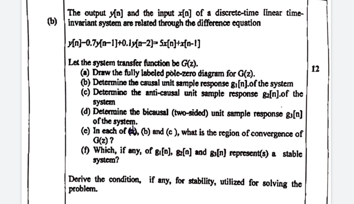 The output y[n] and the input x[n] of a discrete-time | Chegg.com