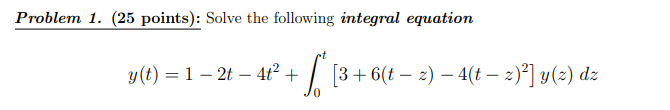 Solved Problem 1. (25 points): Solve the following integral | Chegg.com