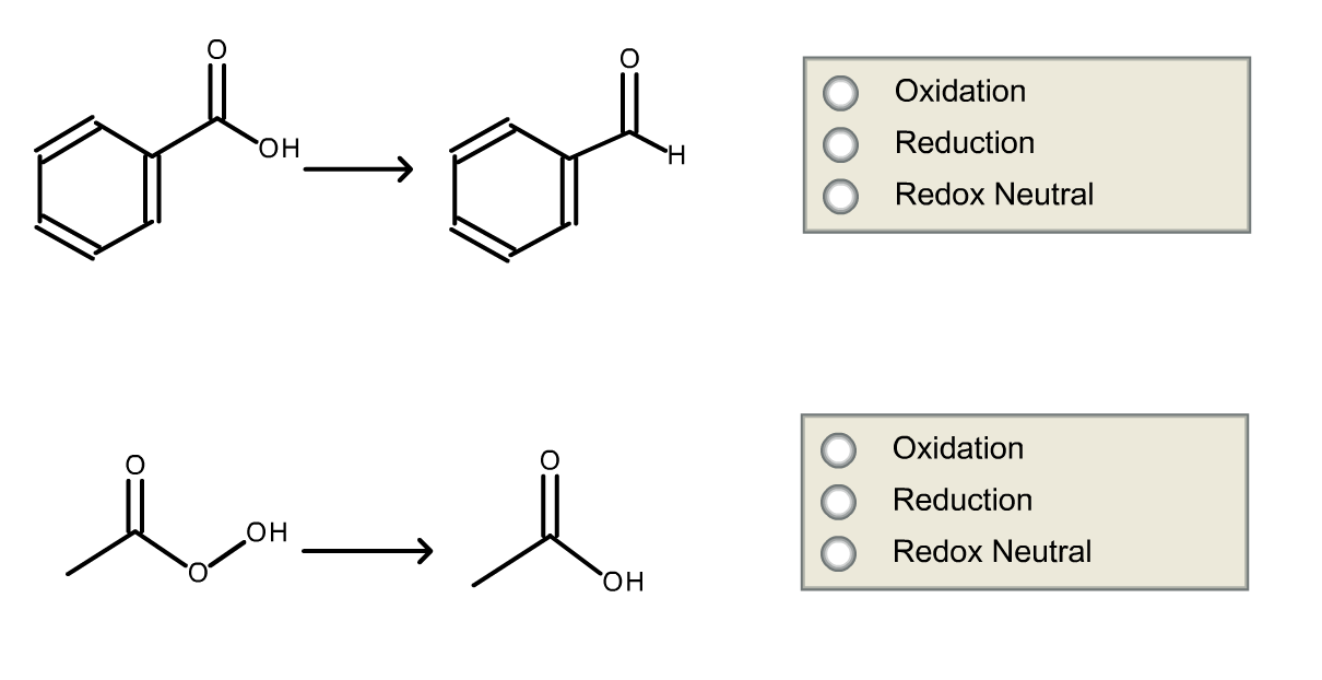 Solved OH Oxidation Reduction Redox Neutral H Oxidation | Chegg.com