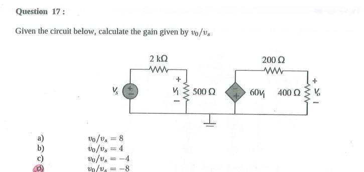 Solved Given the transistor circuit below, given VBE=0.7 | Chegg.com