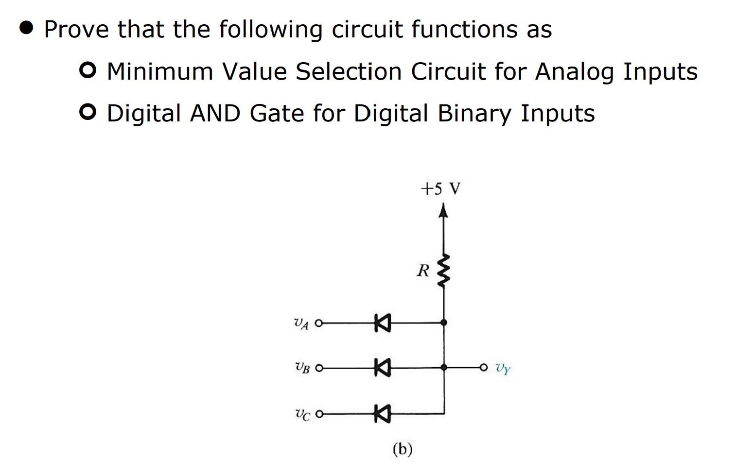 Solved Prove that the following circuit functions as O | Chegg.com