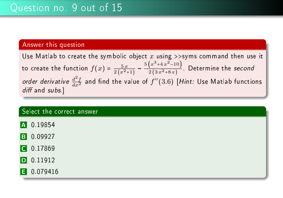 Solved Question no. 1 out of 15 Answer this question Use | Chegg.com