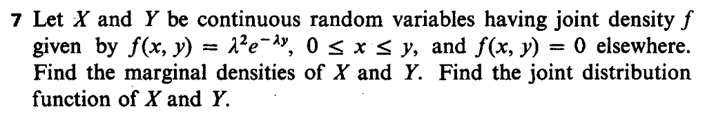 Solved 7 Let X and Y be continuous random variables having | Chegg.com
