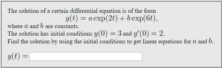 Solved The solution of a certain differential equation is of | Chegg.com