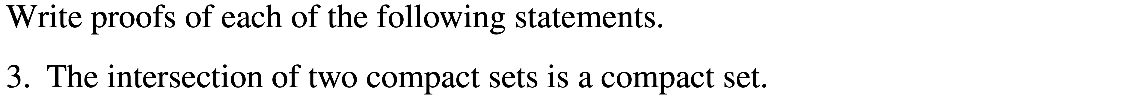 Solved Write proofs of each of the following statements. 3. | Chegg.com