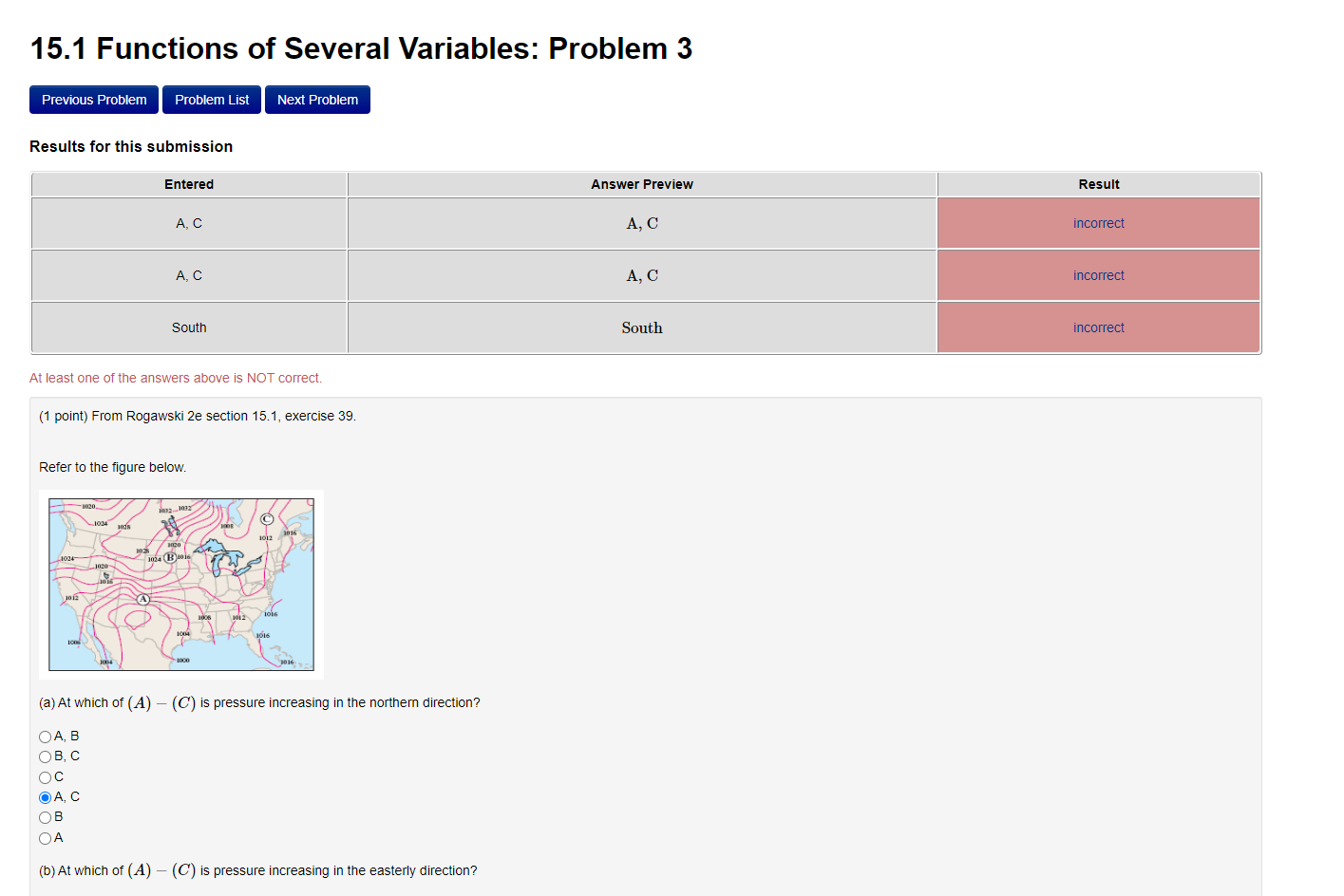Solved (b) At which of (A)−(C) is pressure increasing in the | Chegg.com