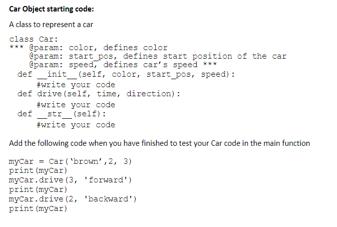 Solved PYTHON: DOCUMENT THE CODE. Implement the constructor | Chegg.com