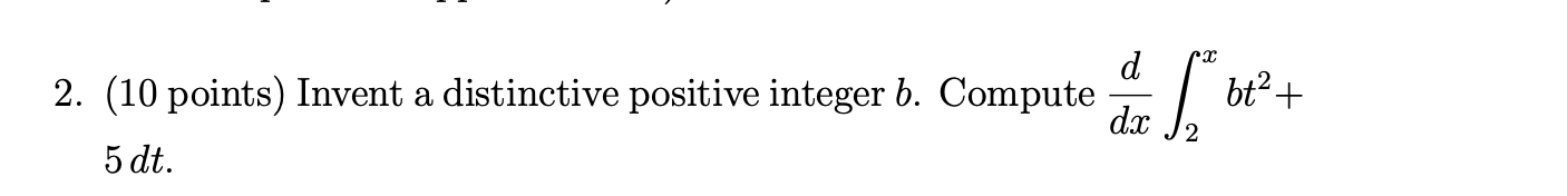 Solved d 2. (10 points) Invent a distinctive positive | Chegg.com