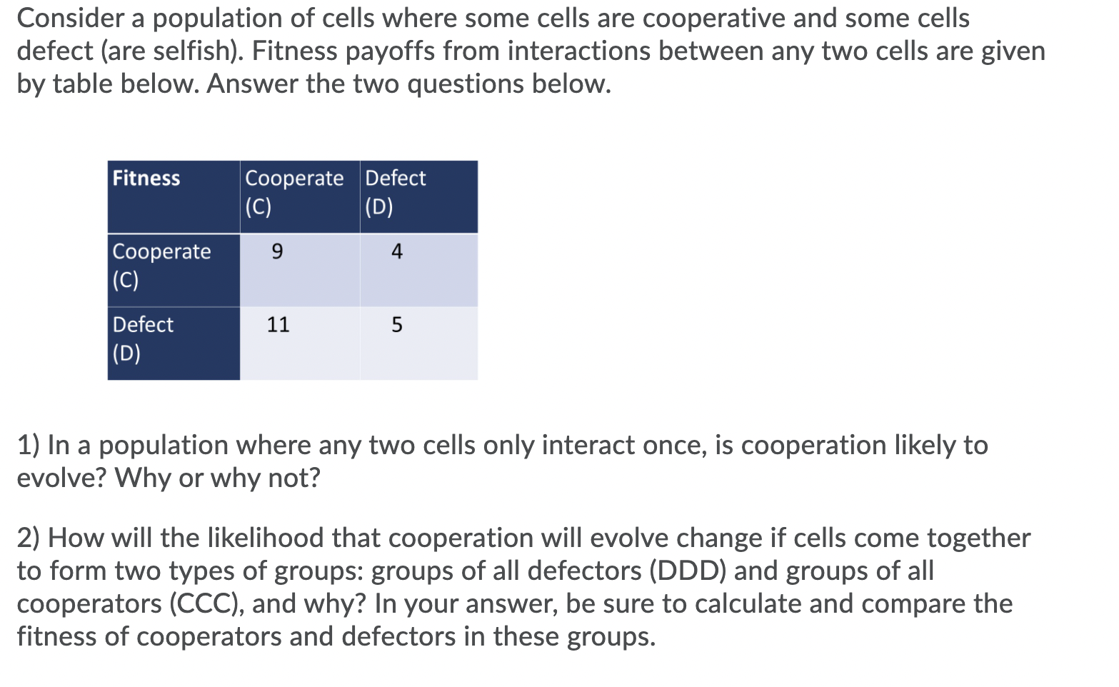 Solved Consider a population of cells where some cells are | Chegg.com
