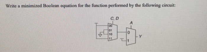 Solved Write a minimized Boolean equation for the function | Chegg.com
