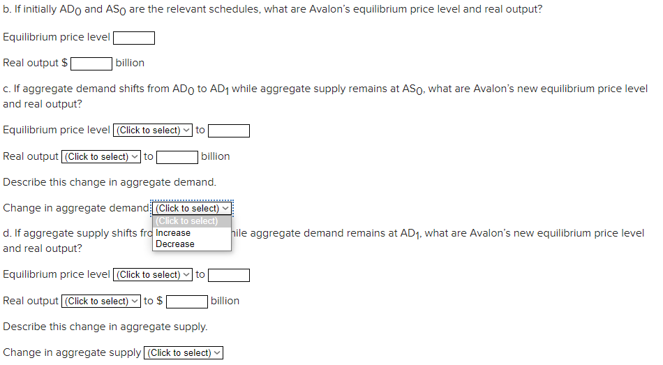 Solved table below shows aggregate demand and agregate | Chegg.com