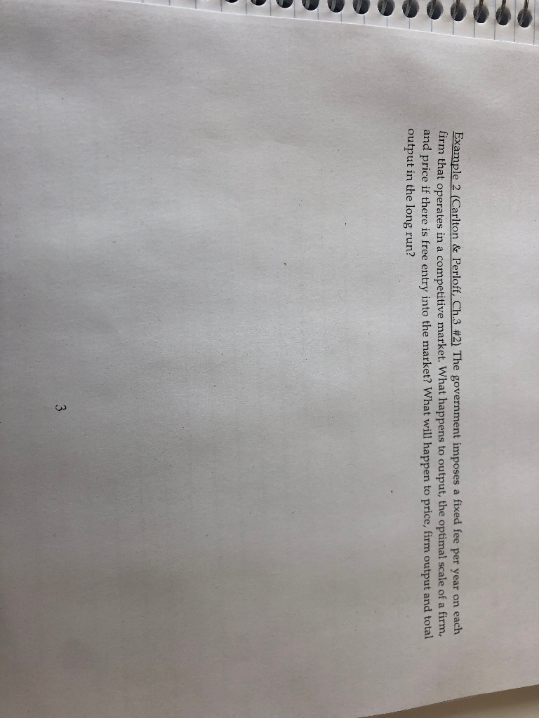 Solved Example 2 (Carlton & Perloff, Ch.3 #2) The government | Chegg.com