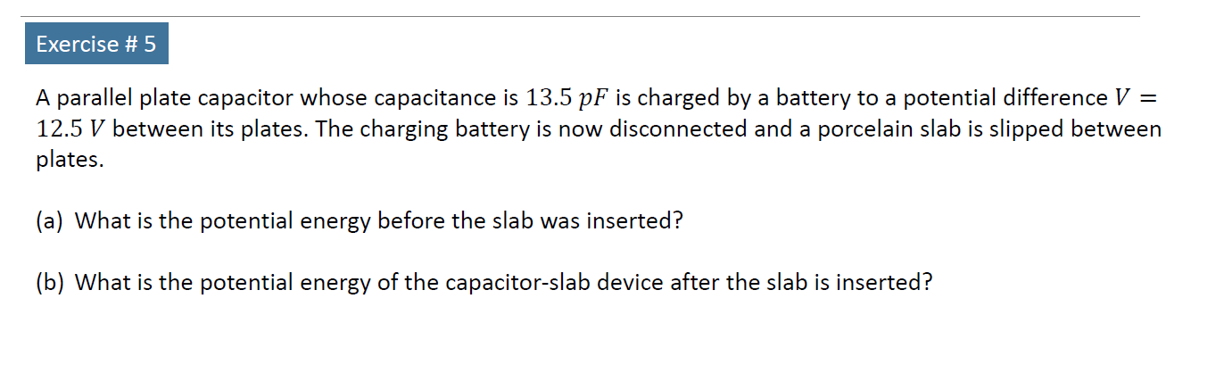 Solved A parallel plate capacitor whose capacitance is | Chegg.com