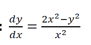 Solved 2x2-y2 dy dx x2 | Chegg.com
