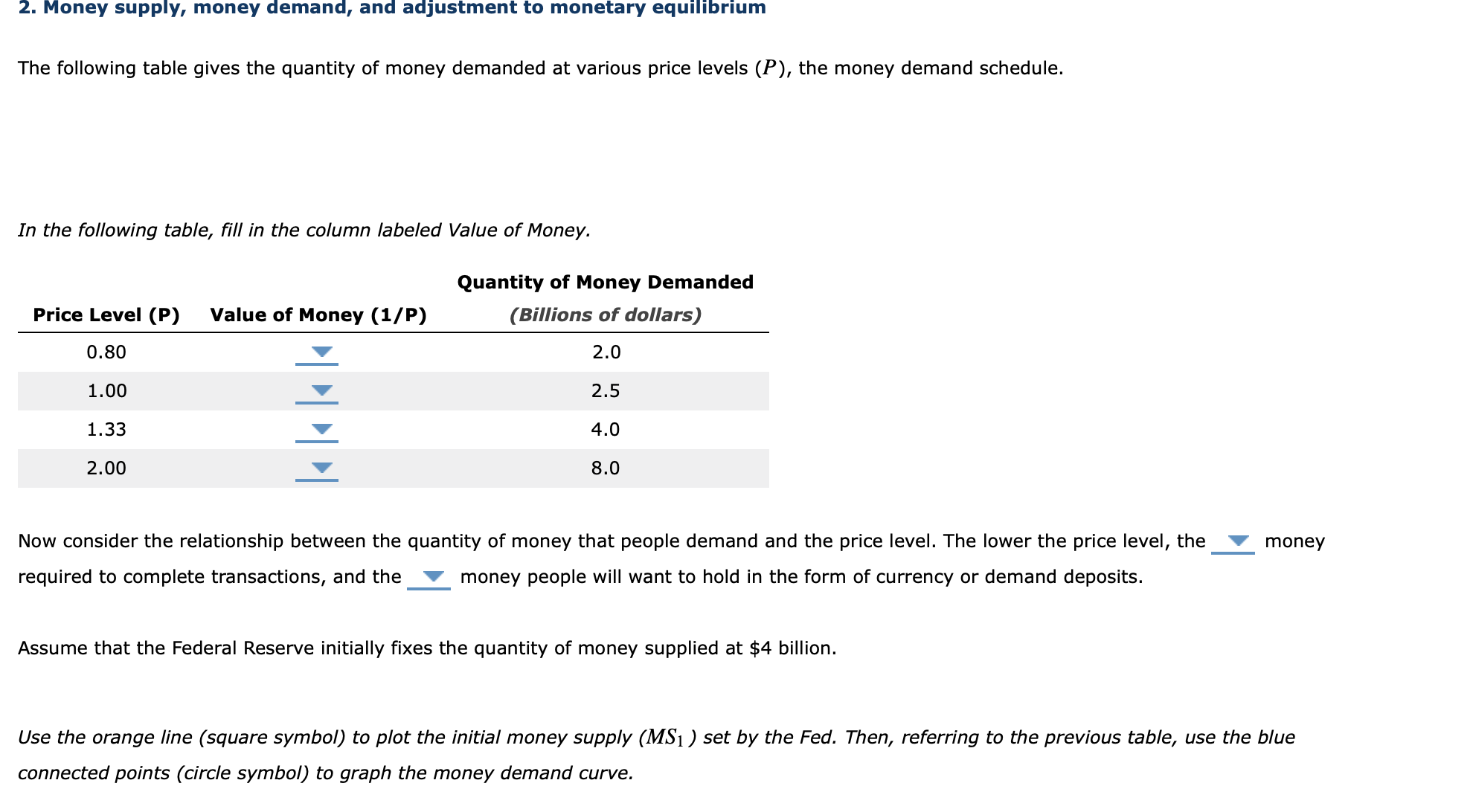 Solved According to your graph, the equilibrium value of | Chegg.com