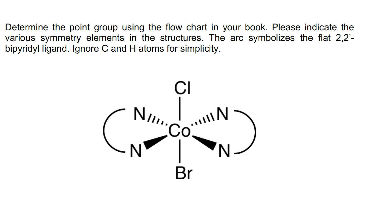 Solved Determine the point group of allene using the flow | Chegg.com