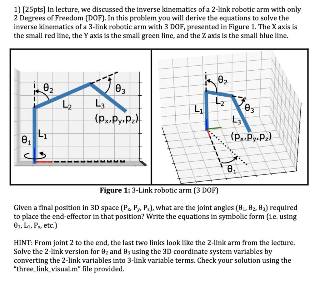 three_link_visual.m (MATLAB file): % | Chegg.com