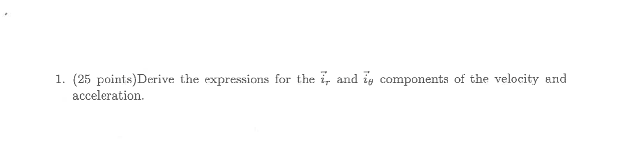 Solved 1. (25 points)Derive the expressions for the ir and | Chegg.com