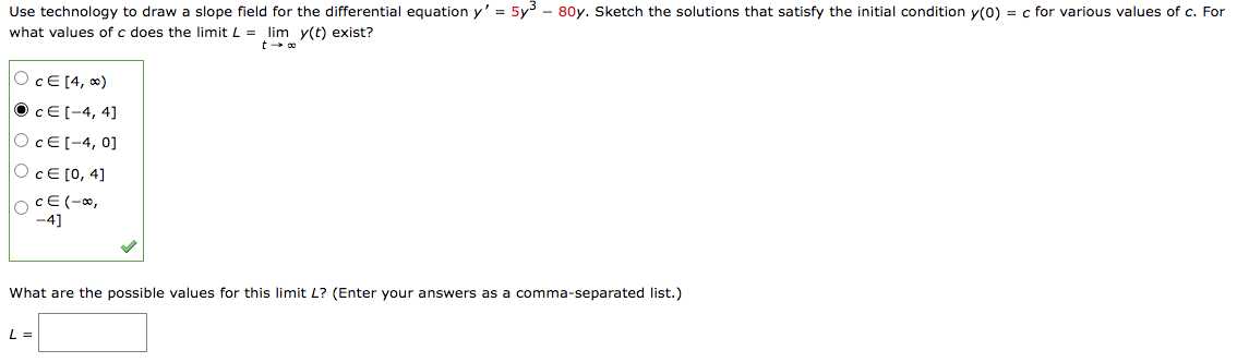 Solved Use technology to draw a slope field for the | Chegg.com