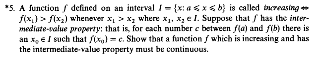 Solved *5. A function f defined on an interval 1 = {x: a | Chegg.com