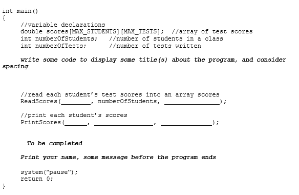 Solved Consider the following program that reads students’ | Chegg.com
