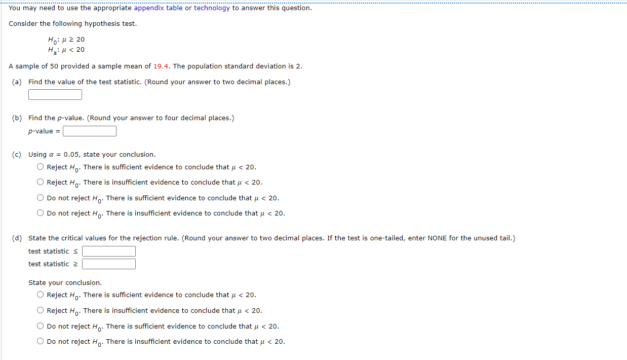 Solved You may need to use the appropriate appendix table or | Chegg.com