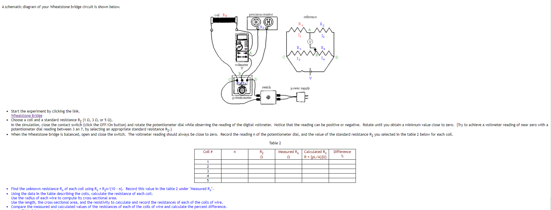 Solved You have 5 coils of wire, a standard resistance box | Chegg.com