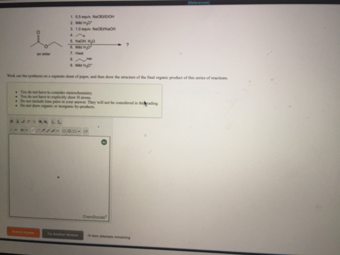 Solved Work out the synthesis on a separate sheet of | Chegg.com