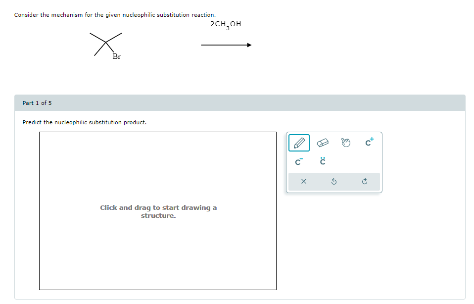 Solved Consider the mechanism for the given nucleophilic | Chegg.com