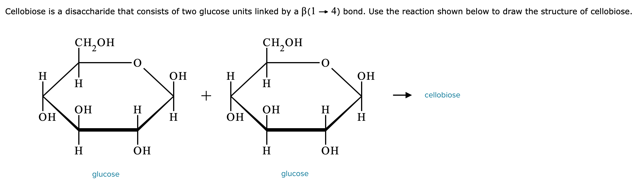 Solved Sellobiose is a disaccharide that consists of two | Chegg.com