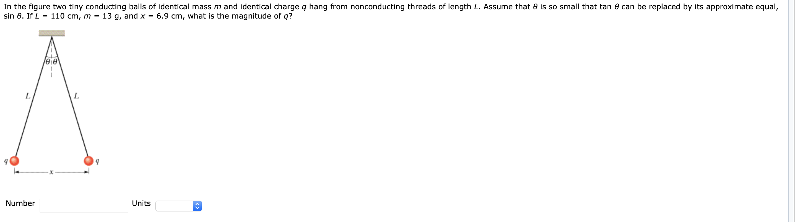 Solved In the figure two tiny conducting balls of identical | Chegg.com
