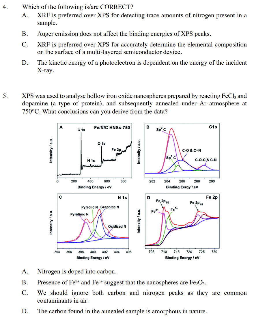 Solved 4. Which of the following is/are CORRECT? A. XRF is | Chegg.com