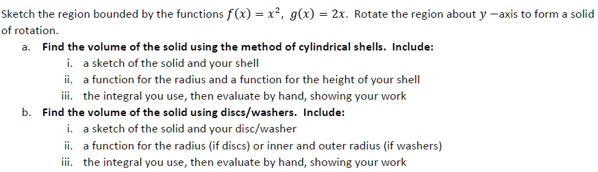 Solved Sketch the region bounded by the functions | Chegg.com