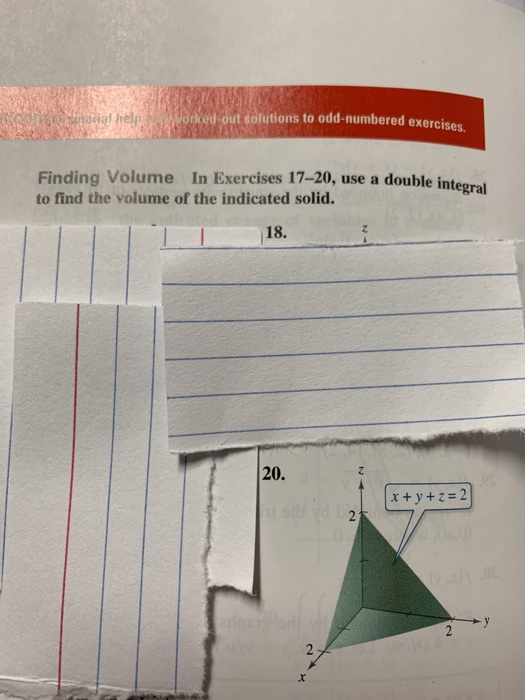 Solved onked out solutions to odd-numbered exercises Finding | Chegg.com