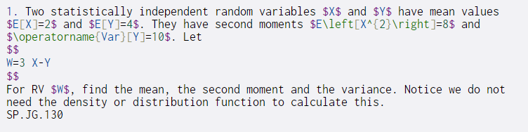 Solved 1. Two statistically independent random variables $X$ | Chegg.com