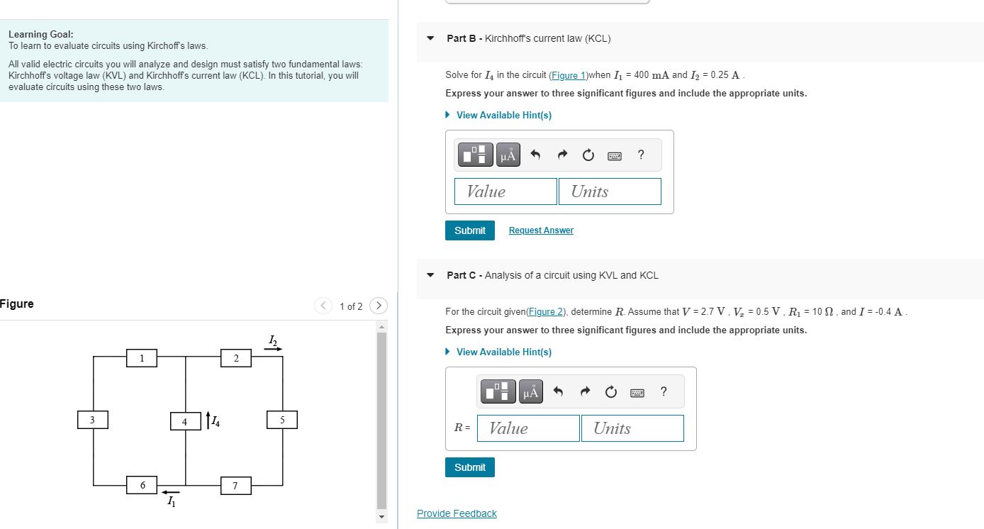 Solved Learning Goal:To learn to evaluate circuits using | Chegg.com