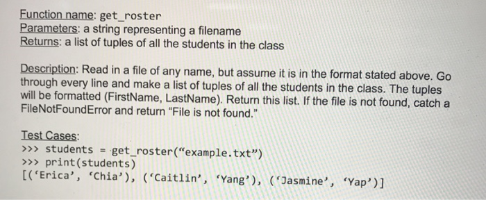 Solved Assume the structure of a file to be: FirstName, | Chegg.com Solved Assume the structure of a file to be: FirstName, | Chegg.com