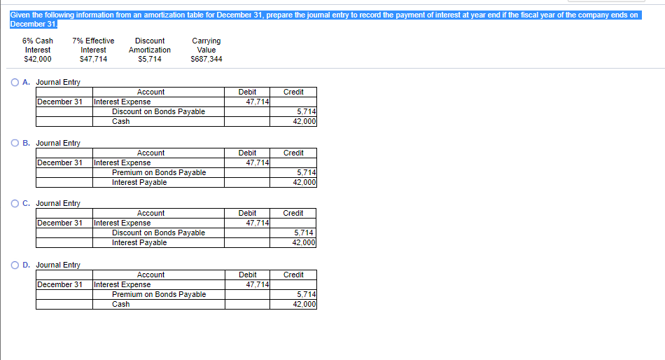 Solved Given the following information from an amortization | Chegg.com