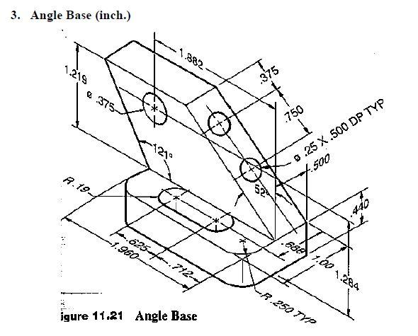 Solved Help me sketch this using Solidwork. Show me step by | Chegg.com