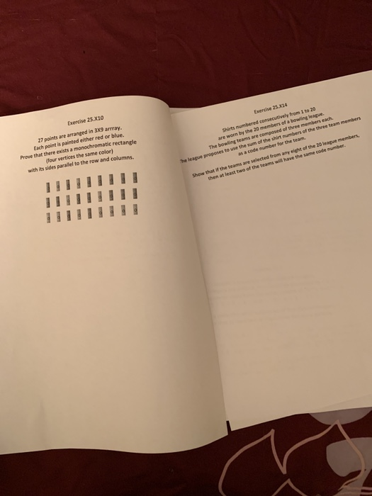 Exercise 25.x10 27 points are arranged in 3X9 arrr | Chegg.com