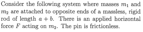 Solved Please solve this problem using Newtonian Mechanics | Chegg.com