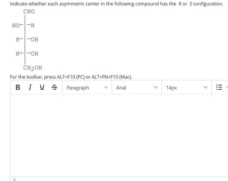 Solved Indicate Whether Each Asymmetric Center In The